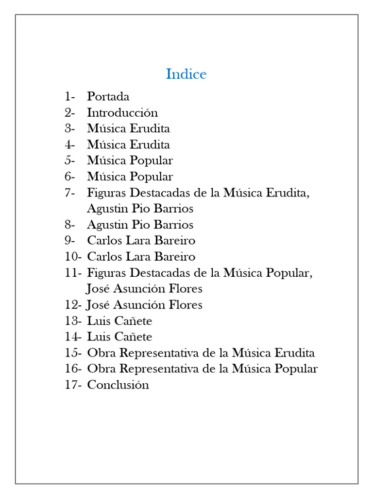 Indice | PDF