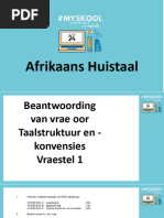 Graad 9 Afrikaans Werkwoorde | PDF