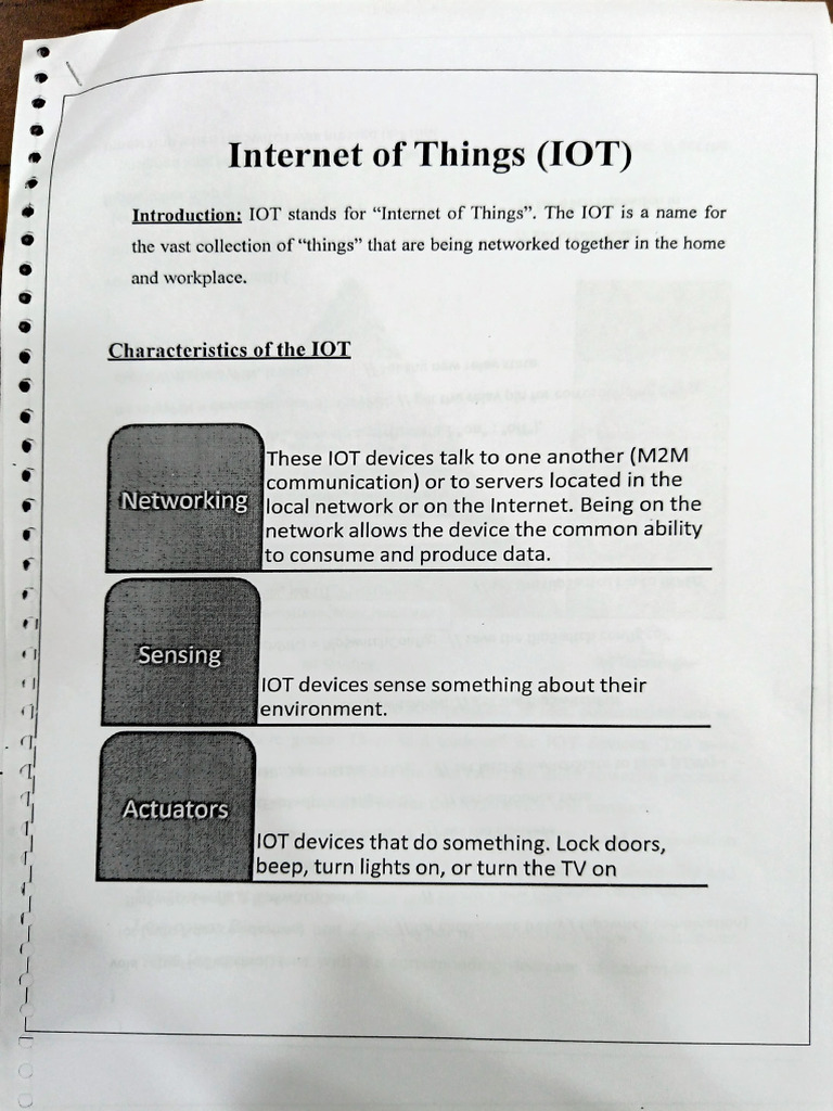 Internet of Things (IoT) | PDF