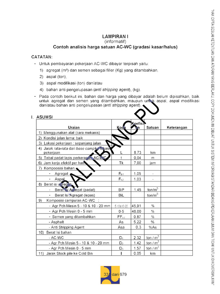 Ahsp Aspal | PDF