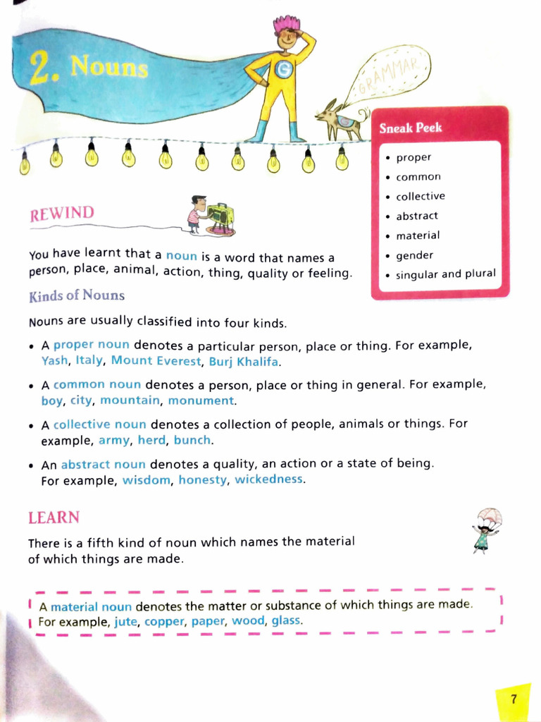 Nouns Class 7 | PDF | Noun | Grammatical Gender