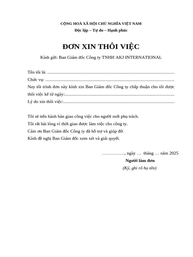 Don Xin Thoi Viec | PDF