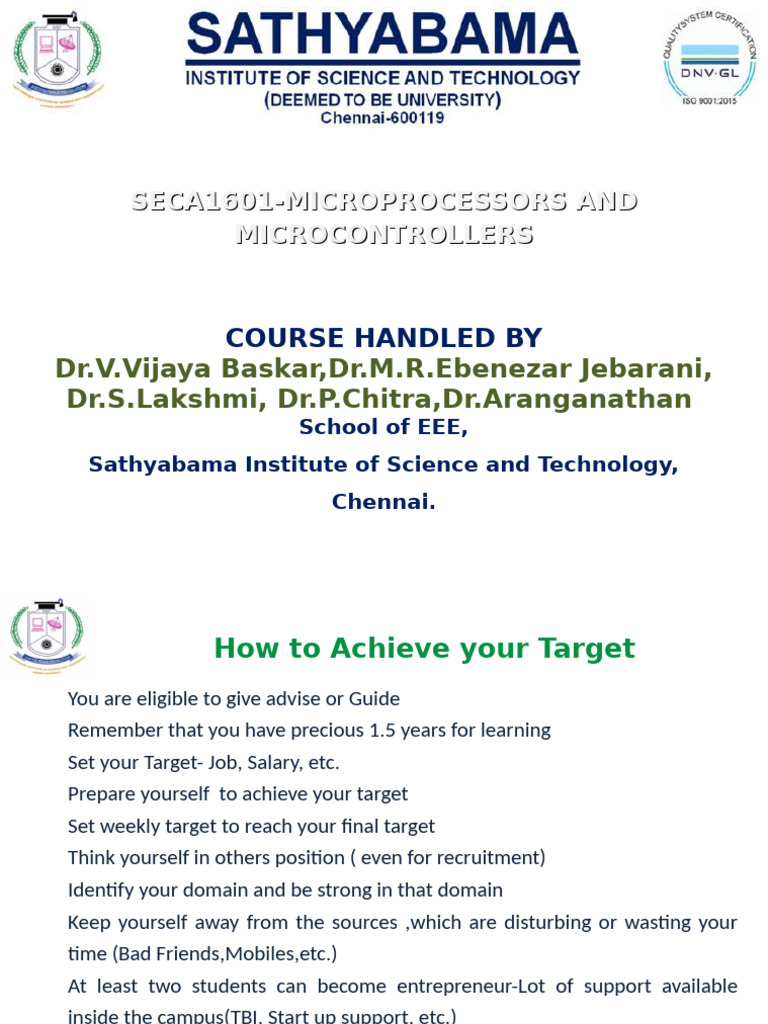 UNIT 1 Microprocessor | PDF | Central Processing Unit | Assembly Language
