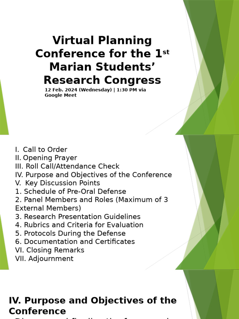 Planning Conference | PDF