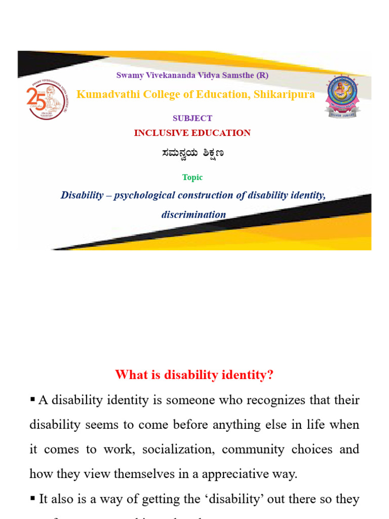Disability - Discrimination | PDF | Identity (Social Science) | Disability