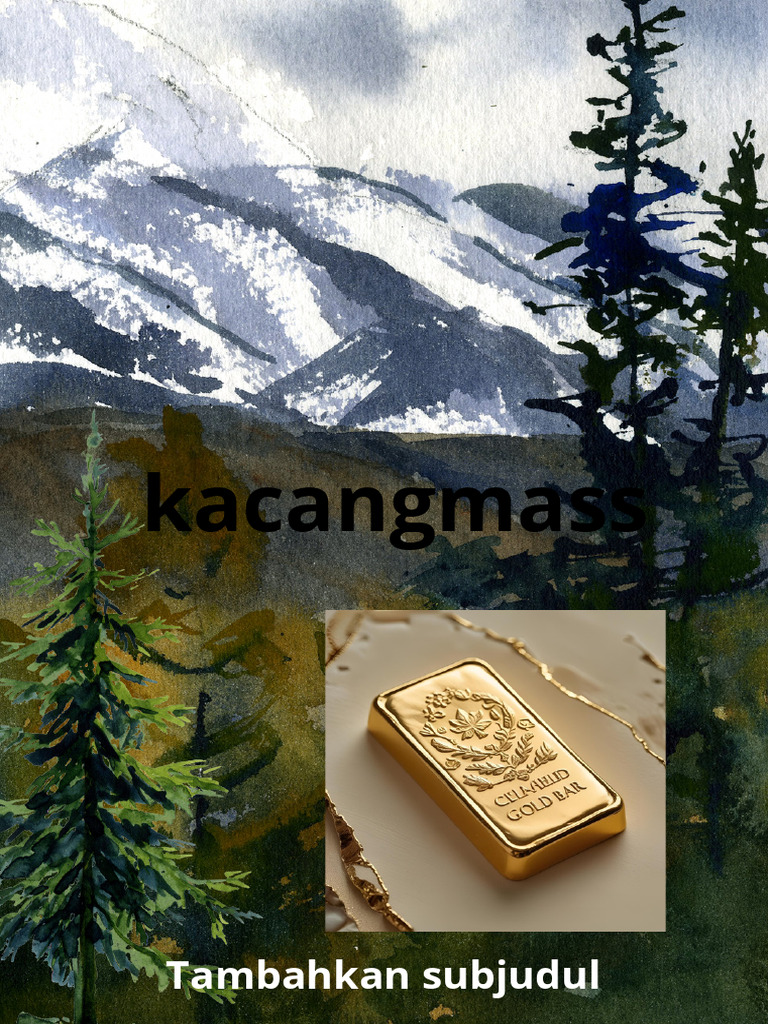 White Illustrated Watercolor Mountains Page Border A4 - 20250813 ...