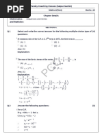 S5 Mathematics Exam Questions | PDF | Equations | Mean