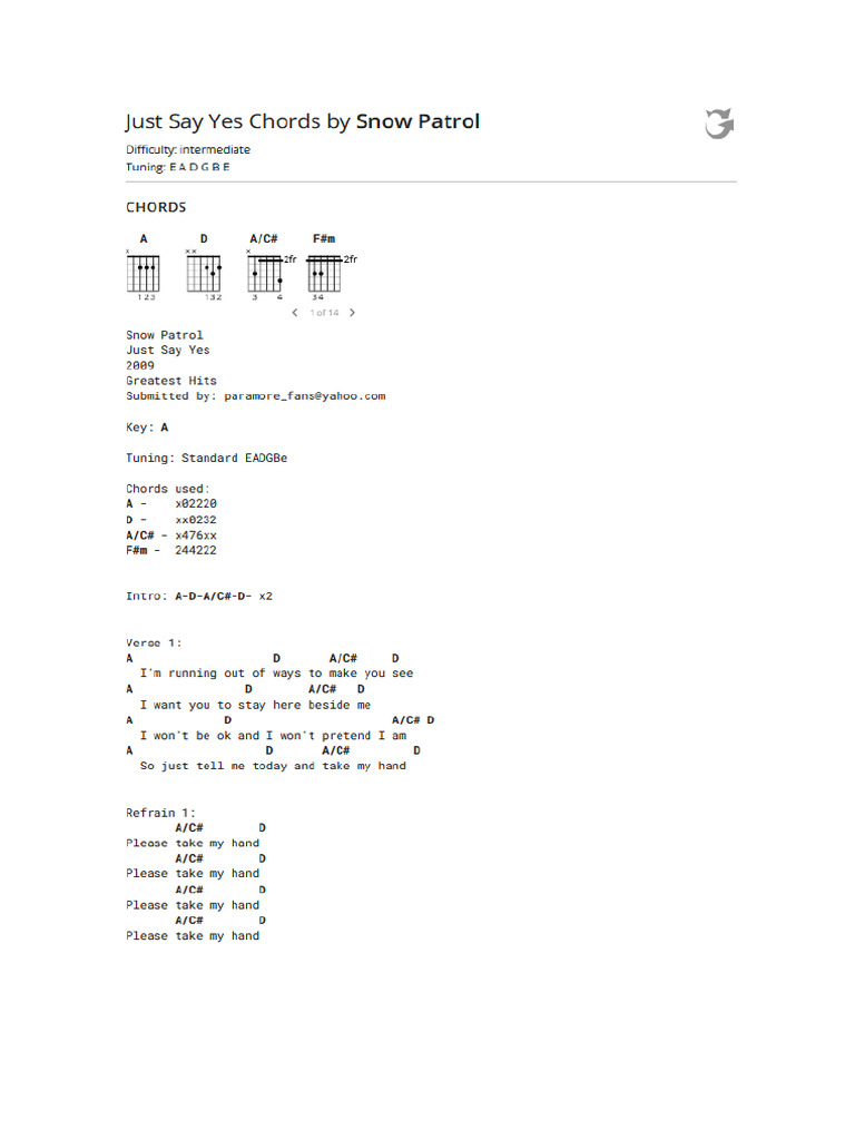Just Say Yes | PDF