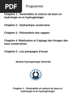 Cours 1-Hydrologie-Generale UPBAS 2025 | PDF | Hydrologie | Eau