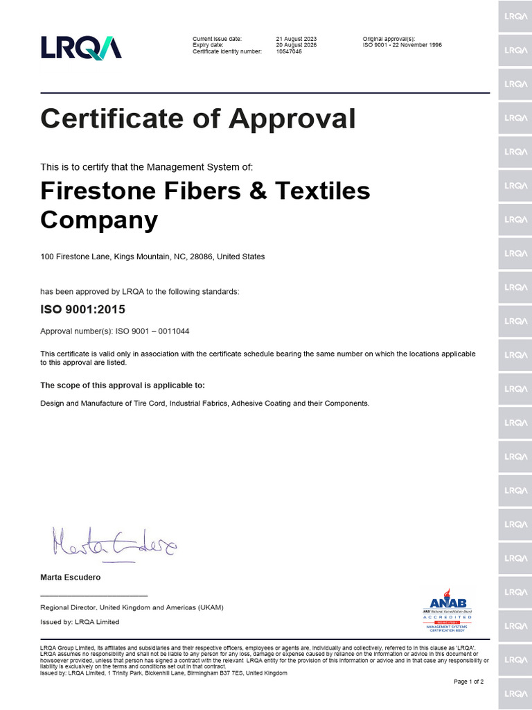 Iso 9001 Registration Certificate | PDF | Legal Liability | Private Law