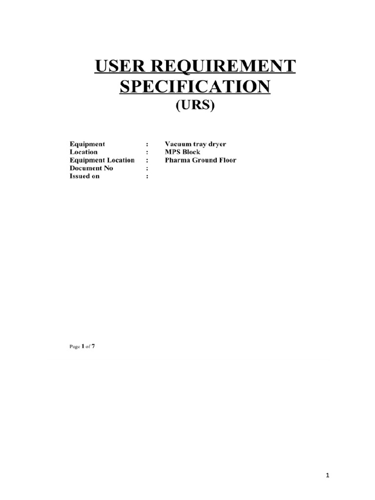 Contoh URS | PDF