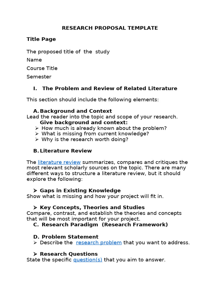 Public Health Research Proposal Template | PDF | Data | Methodology