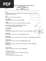 Class 9 Mathematics: Lines and Angles Worksheet | PDF | Triangle | Angle