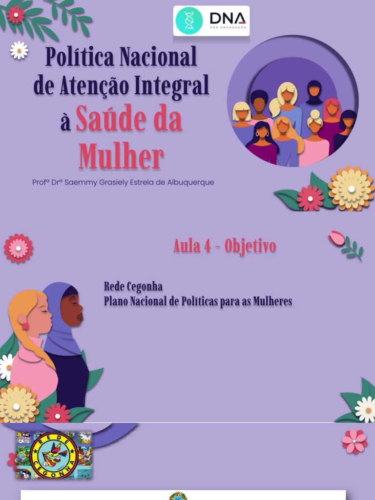 Aula 4 Pol Tica Sa de Da Mulher - Cópia | PDF