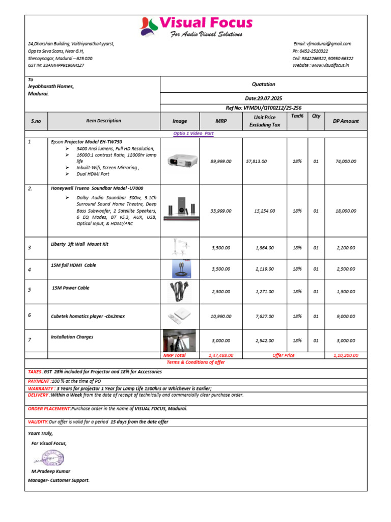 112 Jeyabharath Homes - TW750 Honeywell U7000 | PDF | Hdmi | Film And ...