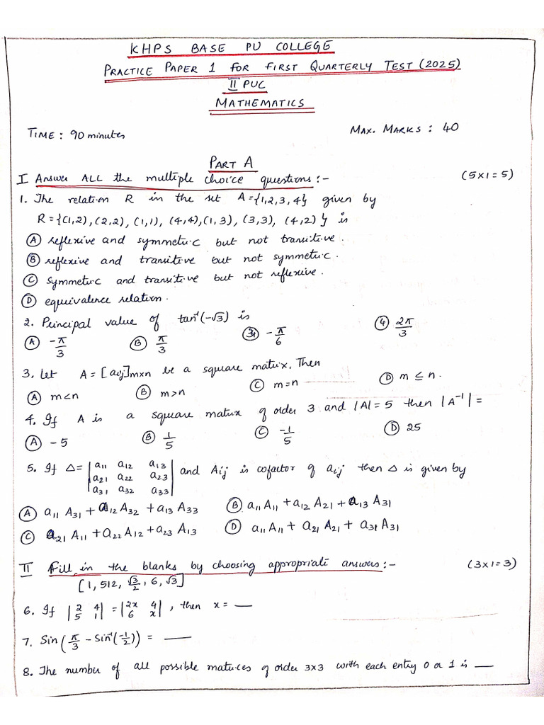 2025 Qtly1 PP1 | PDF