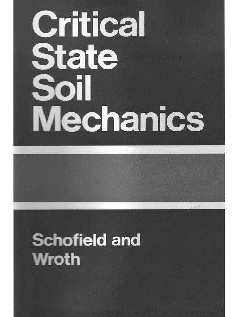 Critical State Soil Mechanics | PDF