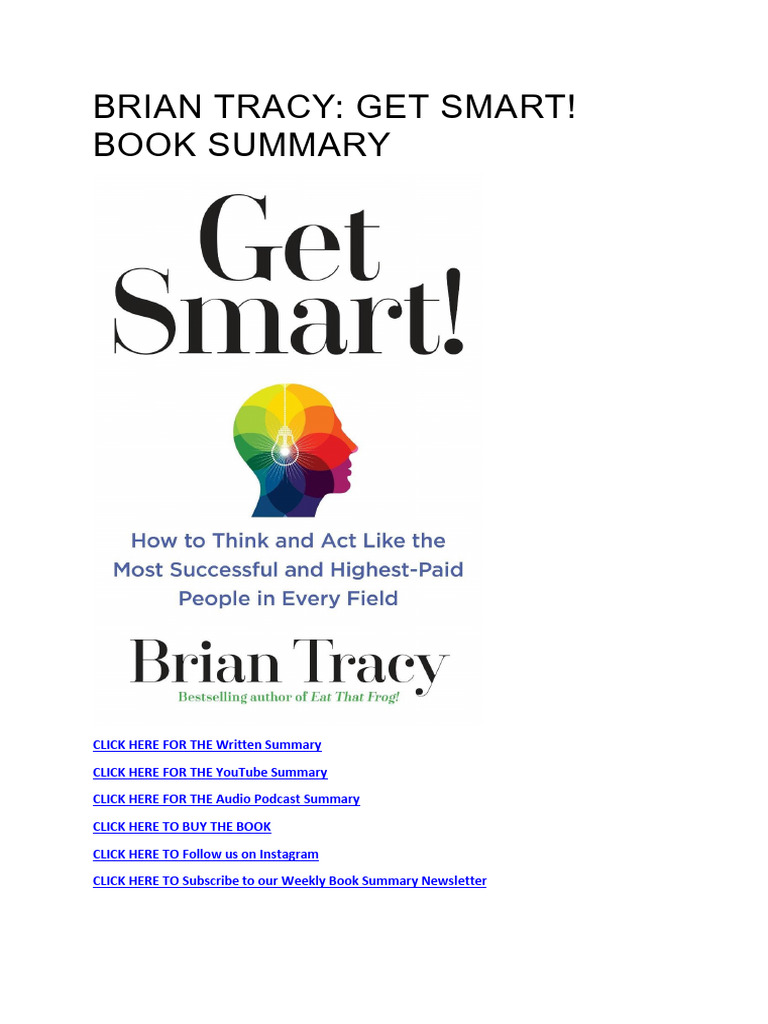 GET SMART by Brian Tracy Copy | PDF | Thought | Elephant