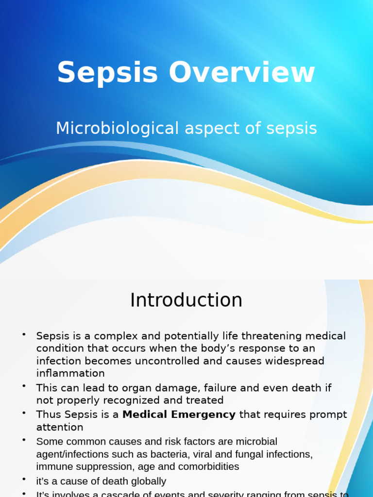 Sepsis: Causes, Risks, and Pathogenesis | PDF | Sepsis | Pathogen
