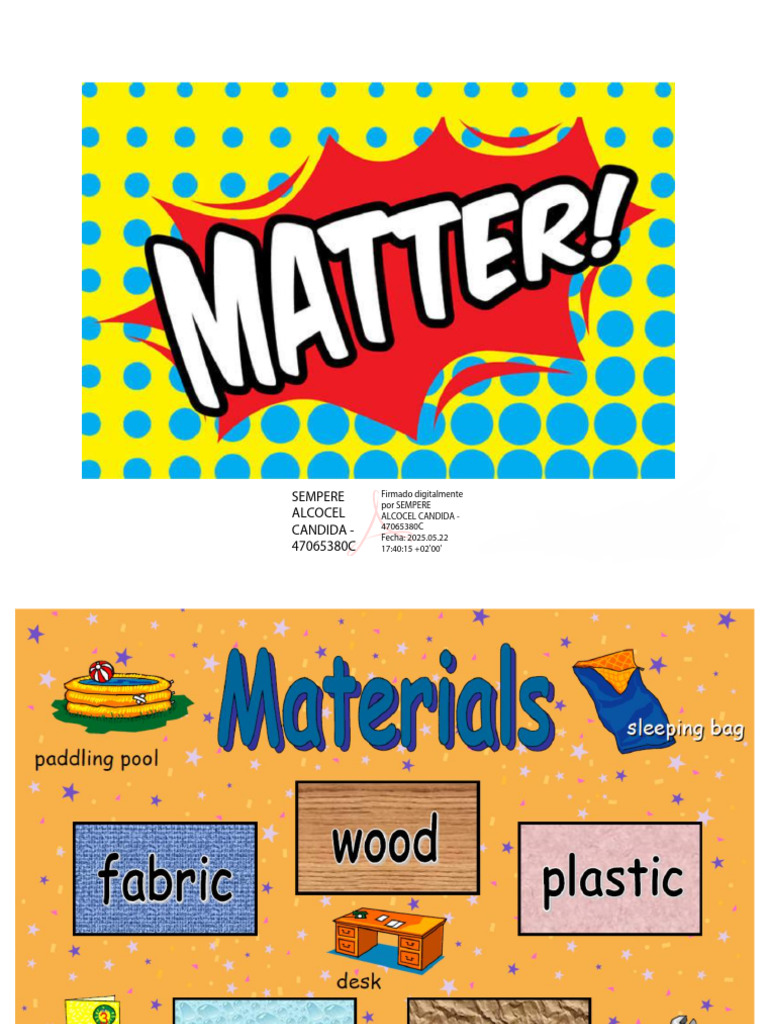 Natural Science Unit 4 - Matter | PDF