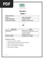 Grade 4 Mathematics Project Term 3 2024 - 051352 | PDF | Elementary ...