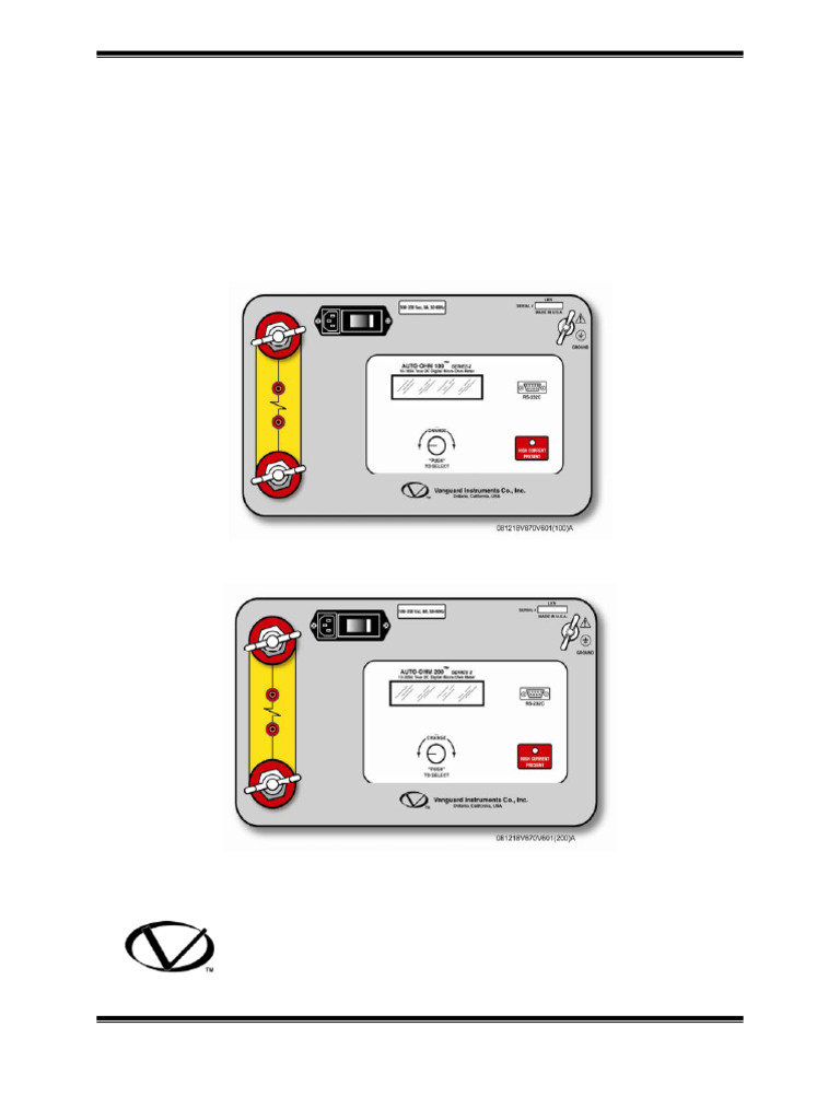 Auto-Ohm 100/200 Series 2 Manual | PDF | Electricity | Manufactured Goods