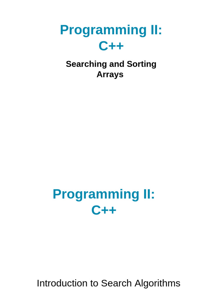 Ayeni Searching & Sorting 7853009 | PDF | Algorithms And Data ...