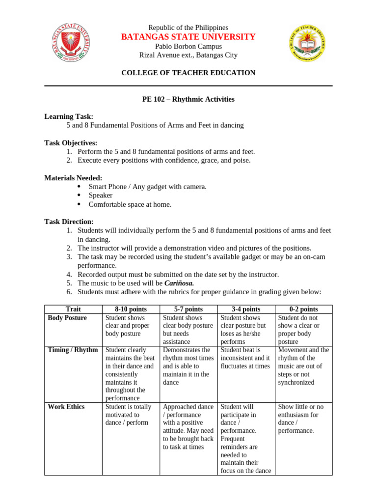 Fundamental Dance Positions Guide | PDF