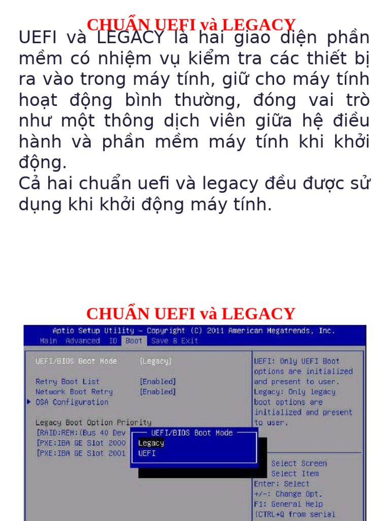 Uefi and Legacy | PDF
