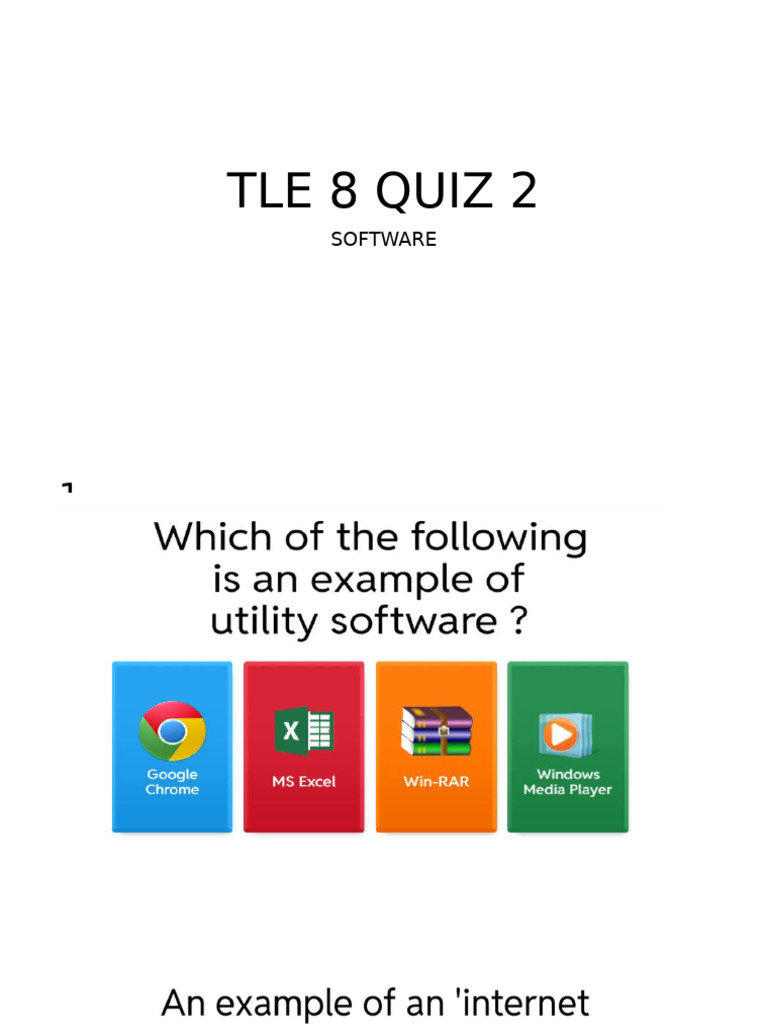 1st Quarter Tle 8 Quiz 2 Software | PDF