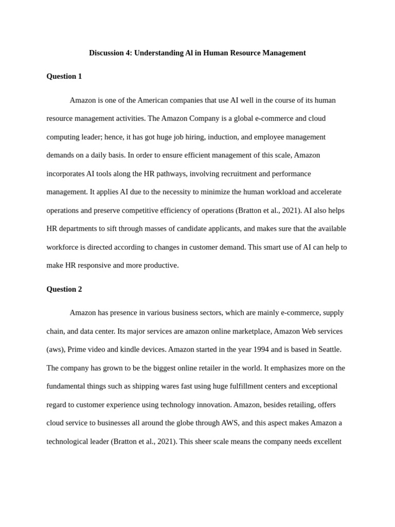 Discussion 4 Understanding | PDF | Amazon Web Services | Human Resource ...