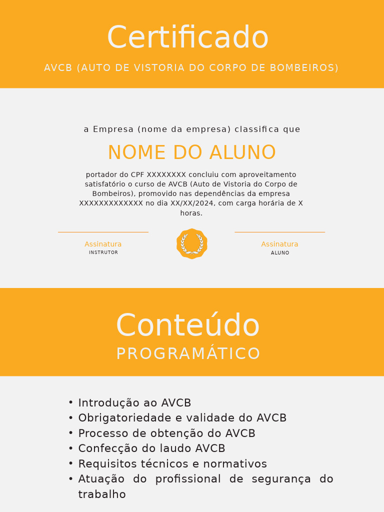 Certificado de AVCB | PDF