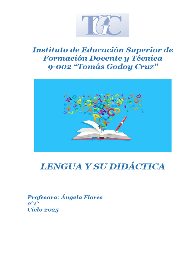 Lengua y Su Didactica 2025 | PDF | Enseñando | Maestros