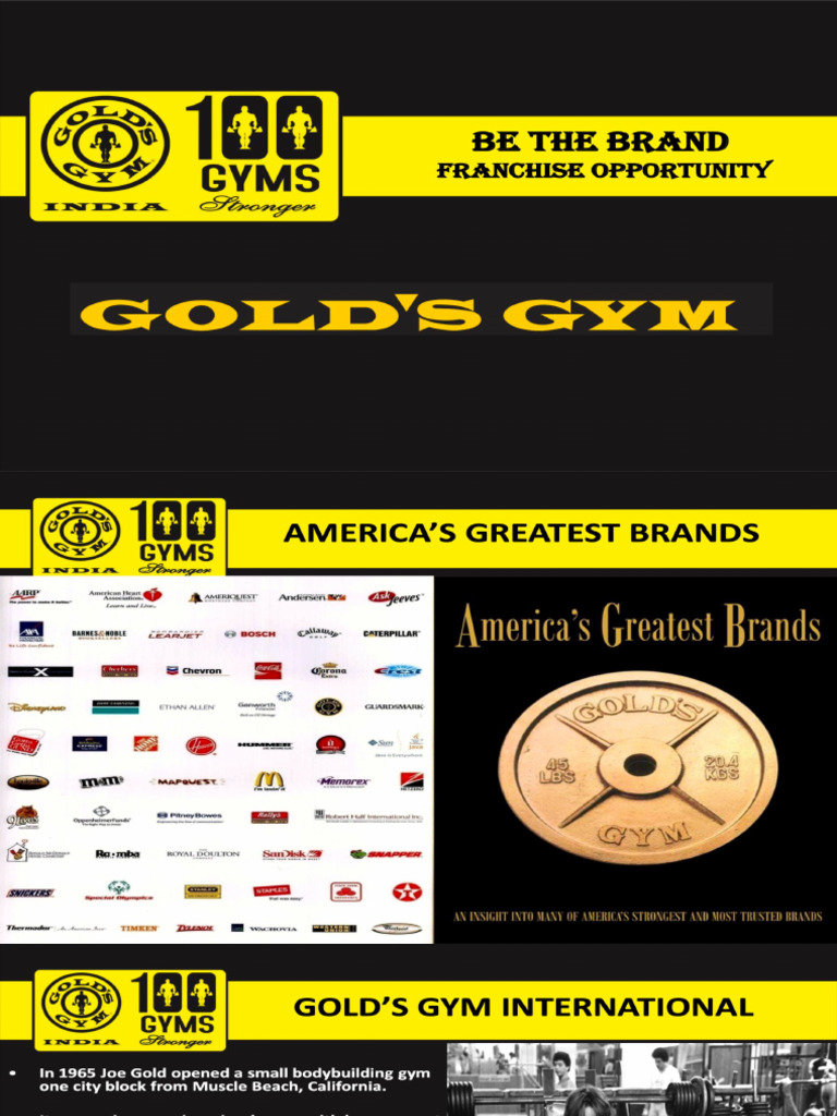 Gold's Gym Brochure | PDF