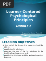 MODULE 1 - The Learner-Centered Psychological Principles (LCP) | PDF | Metacognition | Motivation