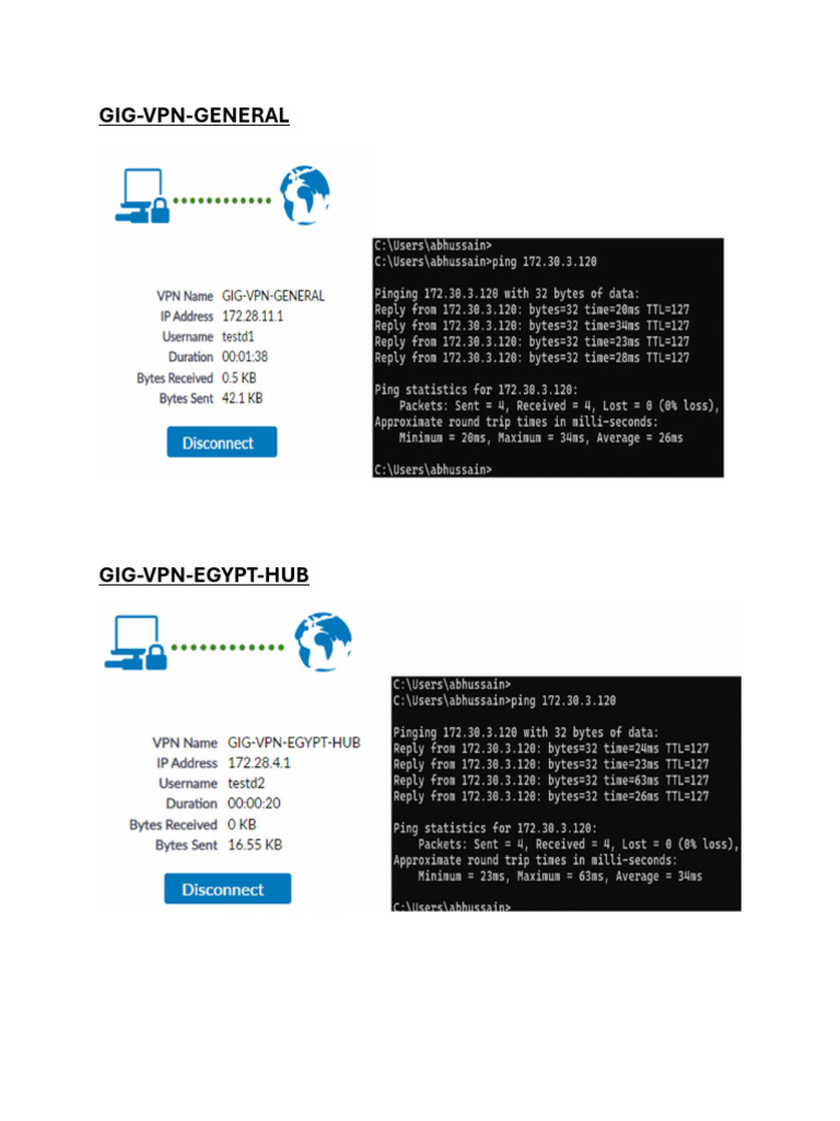 DR-VPN Connectivity Status | PDF
