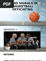 Netball Officiating Signals | PDF | Hand | Arm