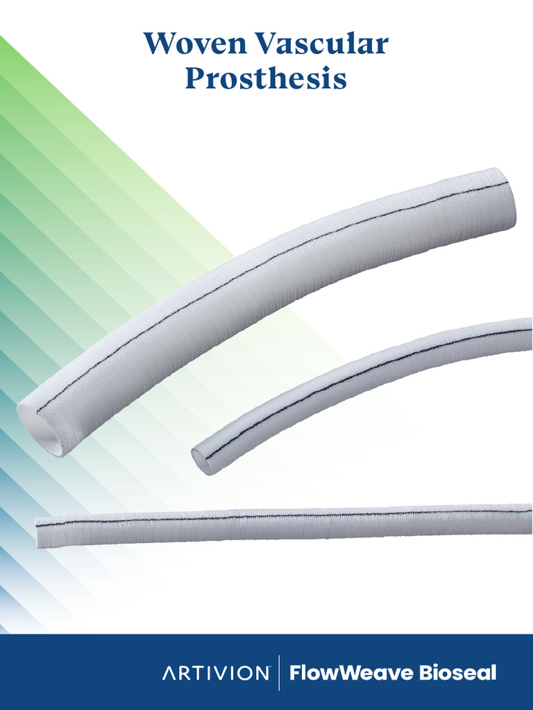 FlowWeave Bioseal Vascular Graft Info | PDF | Blood Vessel | Clinical ...