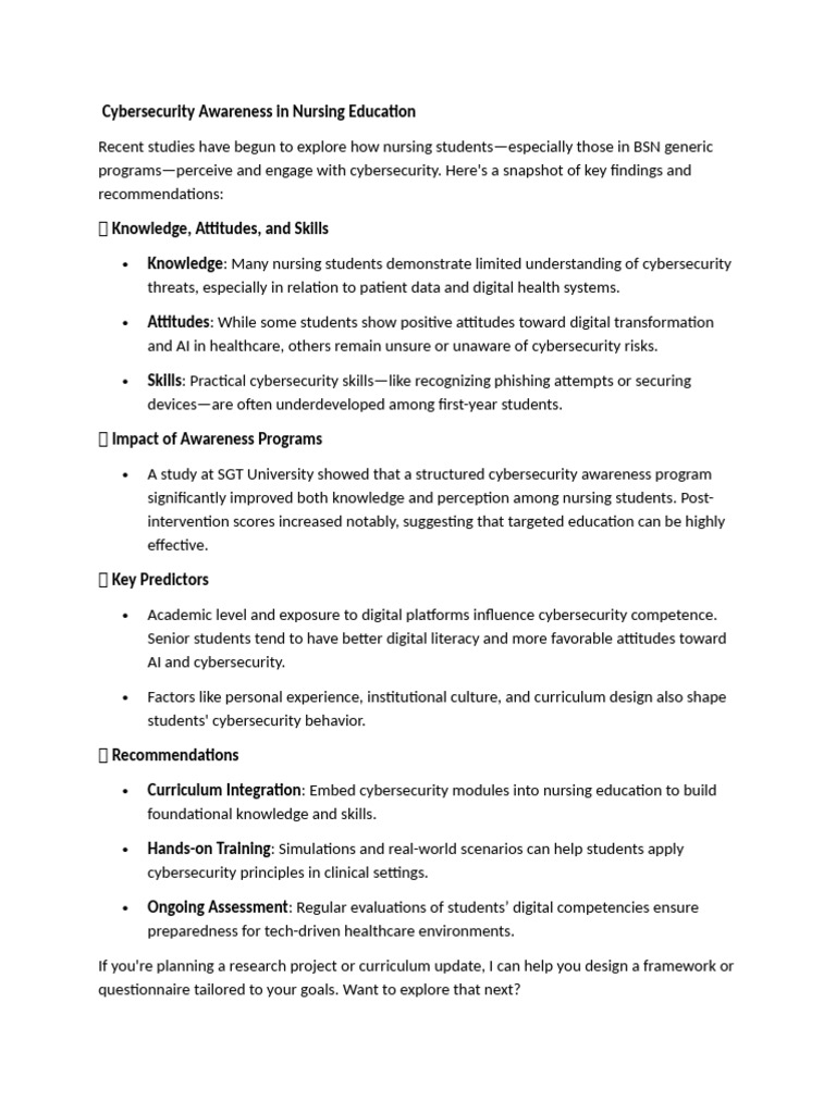 Cybersecurity Skill Knowledge | PDF