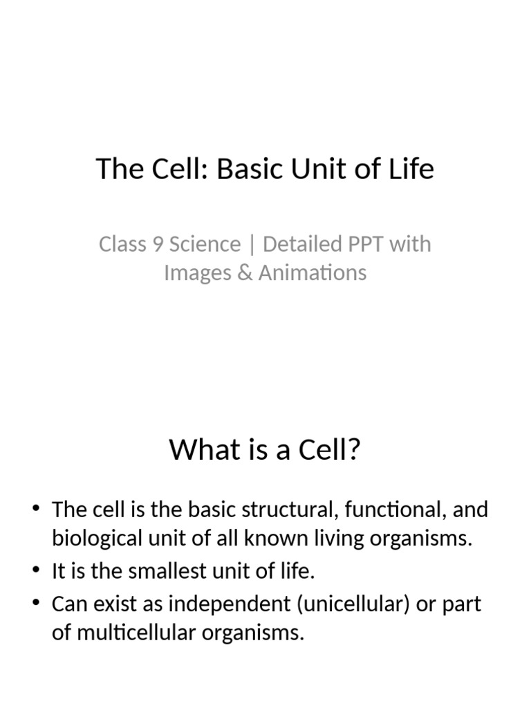 Detailed Cell Chapter Class9 | PDF | Cell (Biology) | Endoplasmic Reticulum