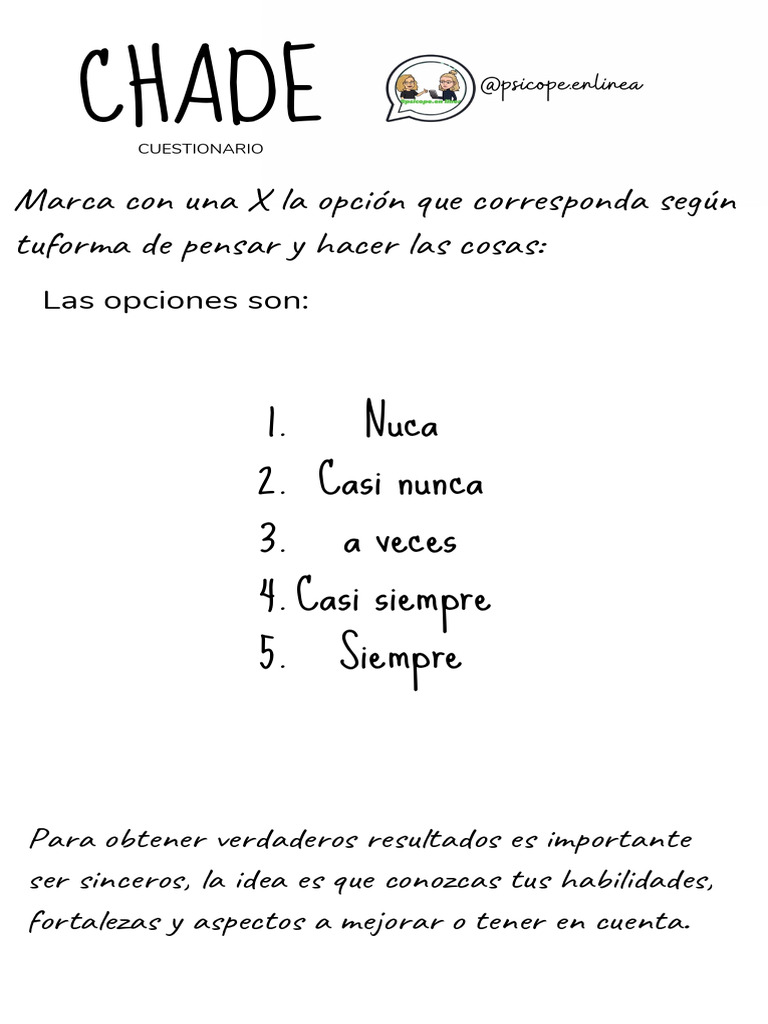 Chade | PDF | Aprendizaje | Evaluación