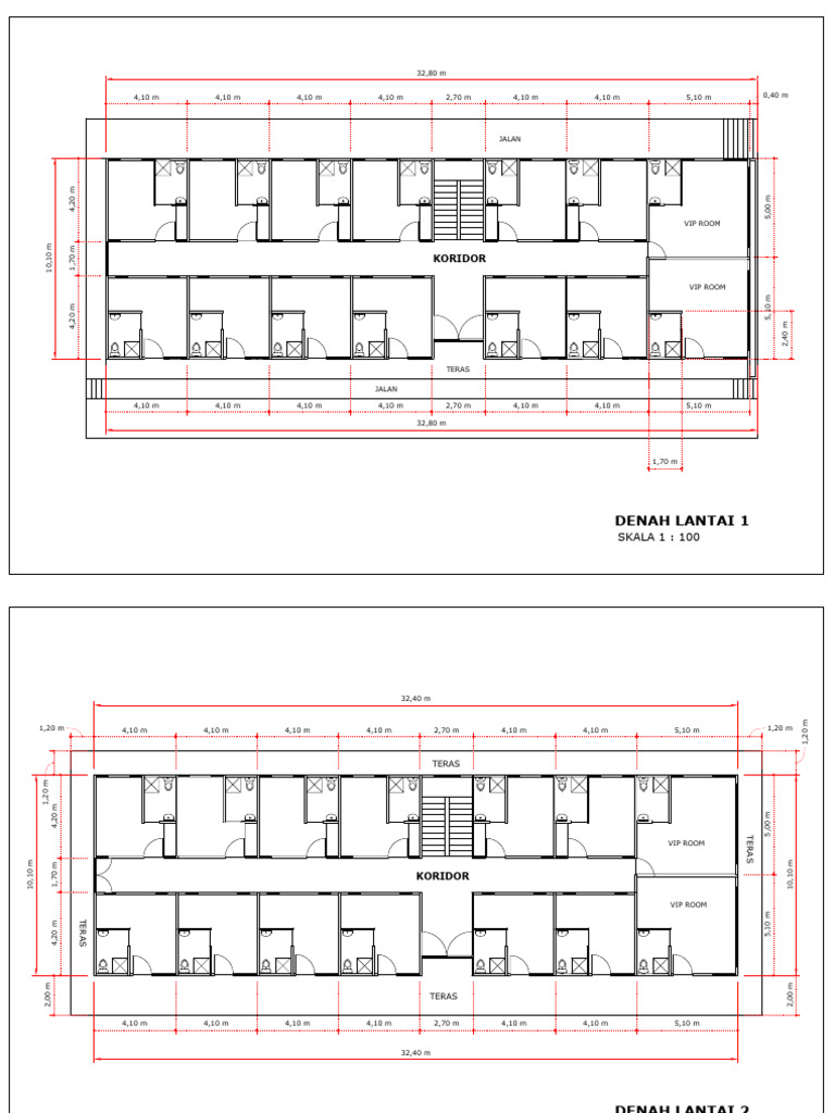 Denah Lt. 1 Dam Lt. 2 | PDF