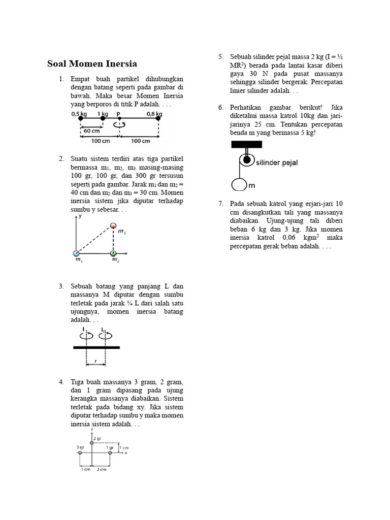 Soal Momen Inersia | PDF