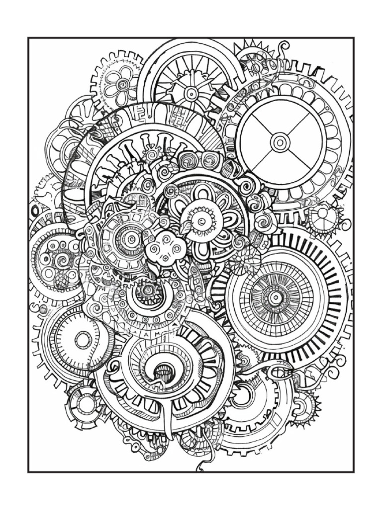 Zentangle 3 Coloring Page | PDF