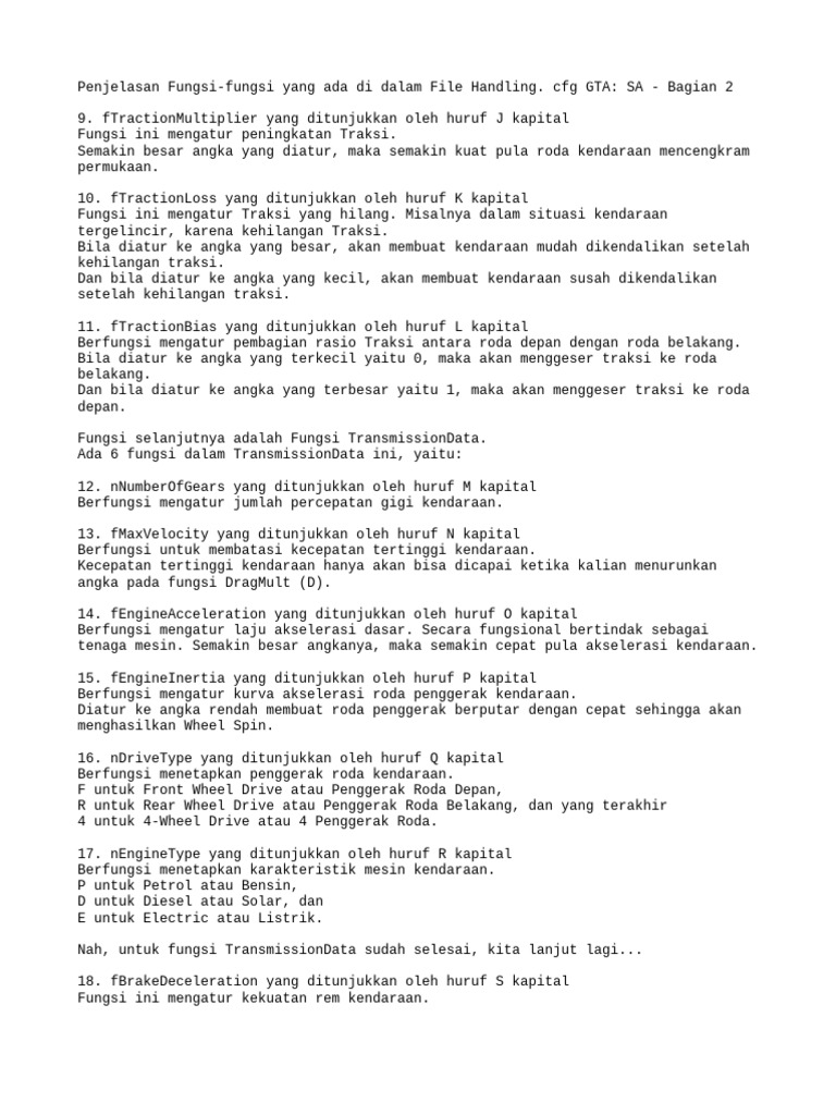 Fungsi File Handling di GTA: SA | PDF