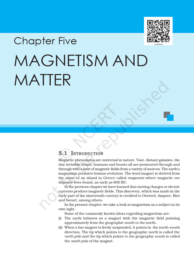 Class 12 Physics Chapter Wise Pdfs | PDF | Magnetism | Magnetic Field