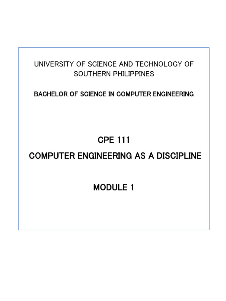 Cpe111 Lesson 1. CPE Curriculum | PDF | Electronic Circuits | Engineering
