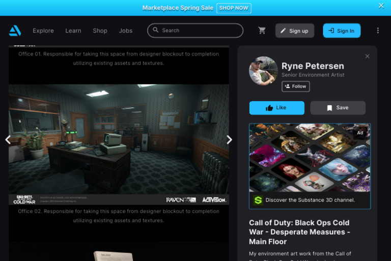 ArtStation - Call of Duty Black Ops Cold War - Desperate Measures - Main Floor, Ryne Petersen | PDF