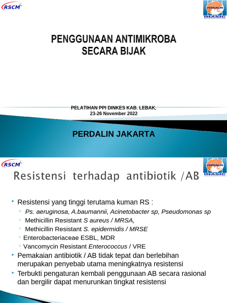 Pengendalian Resistensi Antimikroba di RSCM | PDF