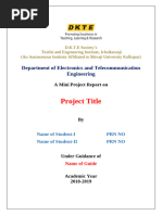 Sample PPT For Mini Project | PDF